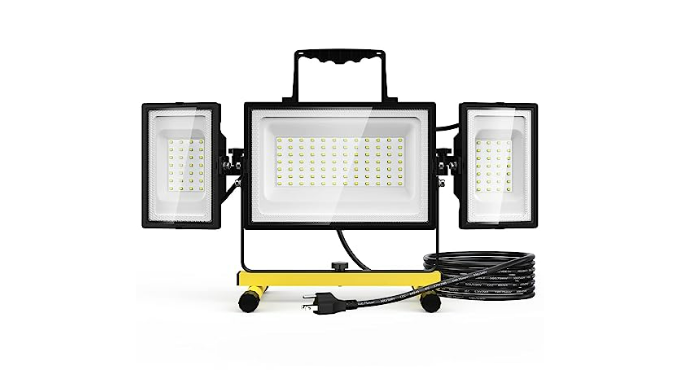 Olafus 80W Led Work Lights 3 Adjustable Head, 6700LM Foldable Work ...