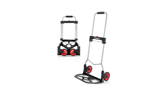 254 LBS Aluminum Folding Hand Trucks and Dolly, Foldable Dolly Cart for ...