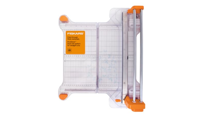 Fiskars ProCision Rotary Bypass Paper Trimmer - 12″ Cut Length - Craft ...