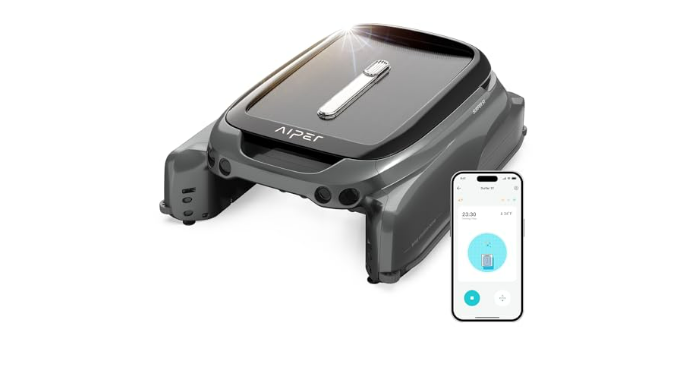 AIPER Surfer S1 Solar Powered Robotic Pool Skimmer with APP Support ...