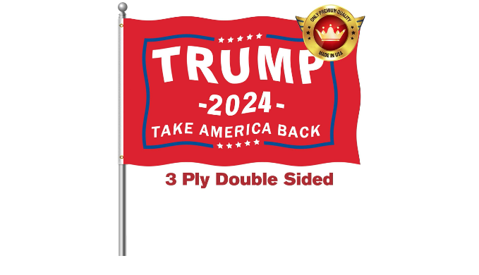 Trump 2024 Flags 3×5 Outdoor Made in USA Double Sided 3 Ply Take ...
