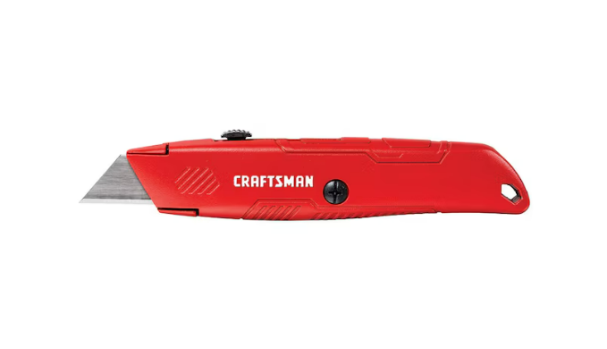 CRAFTSMAN 3/4-in 3-Blade Retractable Utility Knife with On Tool Blade ...