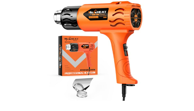 Heat Gun - Dual Protection Fuses 1800W Heavy Duty Hot Air Gun 2 ...