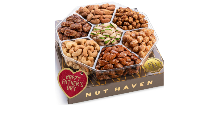 Nuts Gift Basket - Great Gift for Fathers Day - Assortment Of Sweet ...