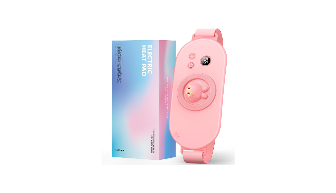 Portable Heating Pad for Period Cramps, Cordless Menstrual Cute Heating ...