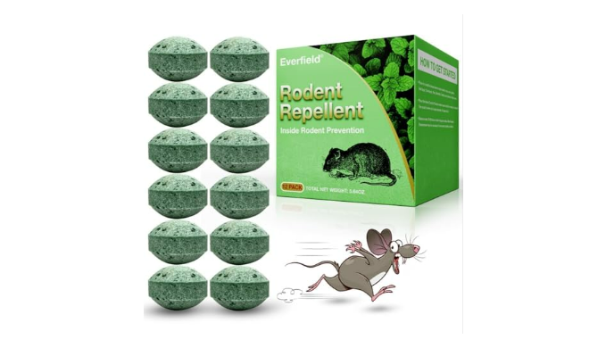 12Pcs Mouse Rodent Repellent, Peppermint Oil Moth Balls, Safe for ...