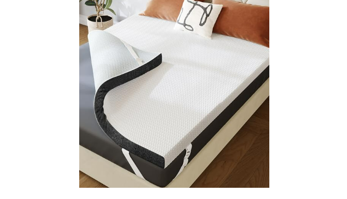 YITAHOME Memory Foam Mattress Topper Full, 3 Inch Gel Firm Bed Toppers ...