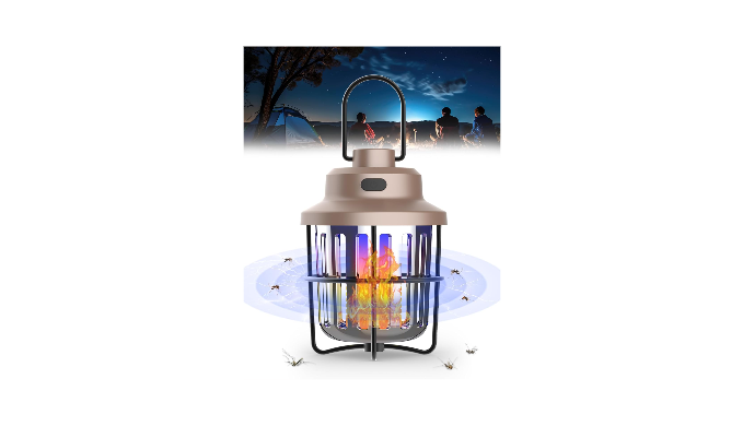 Bug Zapper Outdoor Camping Light Flashlight with Mosquito Zapper ...