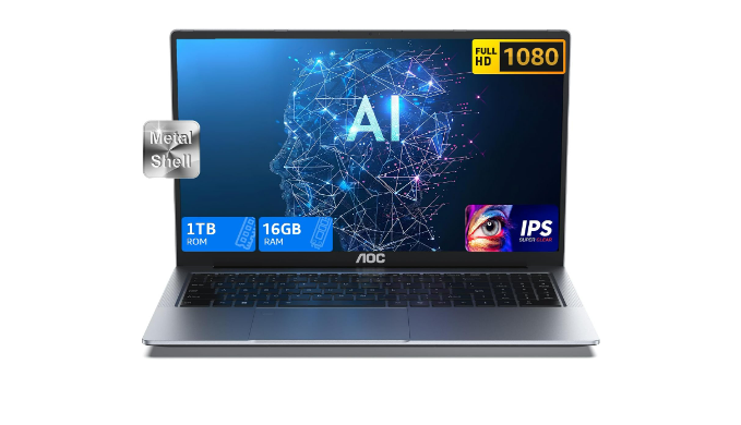 AOC Gaming Laptop, AI Laptop Computer with Intel Core Ultra5 125U, 16GB ...
