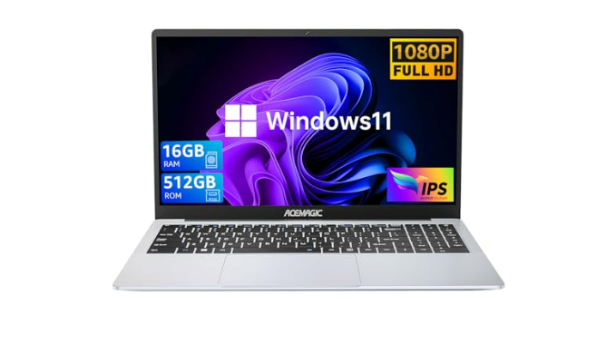 ACEMAGIC Laptop Computer with Intel N95 15.6-inch IPS FHD 16GB DDR4 ...