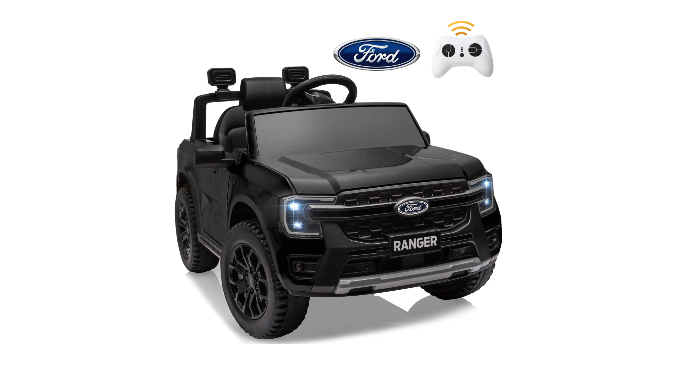 12V Powered Ride on Truck, Ford Ranger Ride on Toy Cars with Remote ...