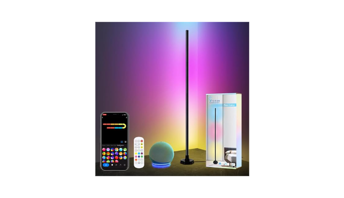 YTDRGB Corner Floor Lamp RGBW - Smart Corner Lamp Compatible with Alexa ...