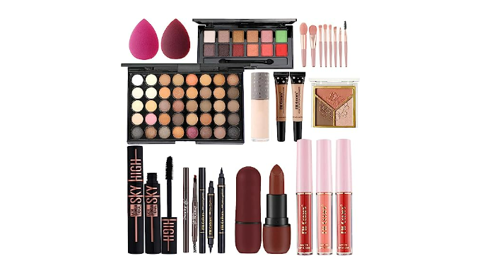 All in One Makeup Kit Portable Makeup Kit for Women Full Kit ...