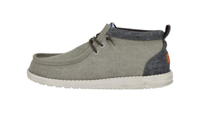 Hey Dude Men’s Wally Mid Salt N Stone Grey/Black Size 12 | Men’s Shoes ...