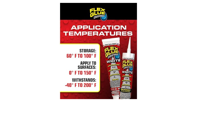 Flex Glue, Mini, White, Super Strong, Rubberized Waterproof Adhesive, Works Underwater, Use On ...