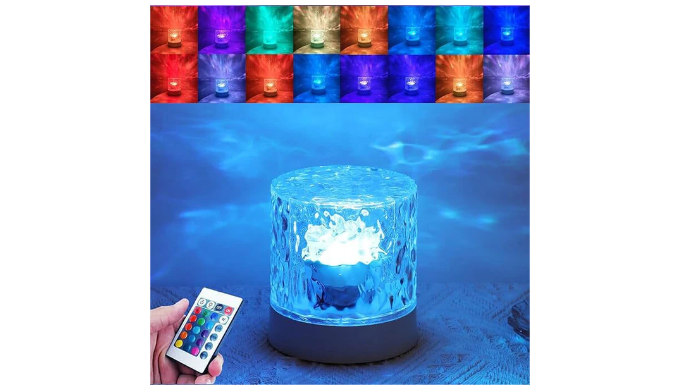 LED Water Ripple Ambient Night Light - Coupon Codes, Promo Codes, Daily ...
