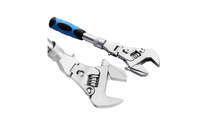JNKET Multifunction Flexhead Adjustable Wrenches Ratcheting Crescent ...