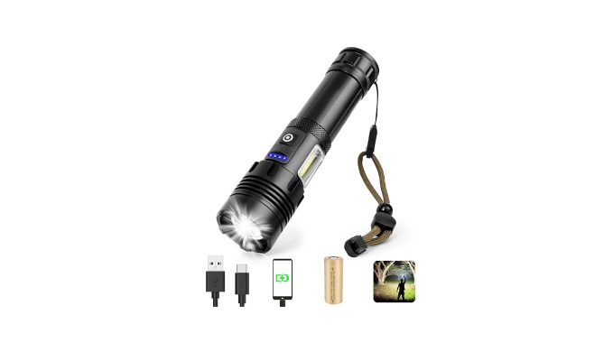 Flashlights High Lumens Rechargeable LED Flashlight,Tactical Flashlight ...