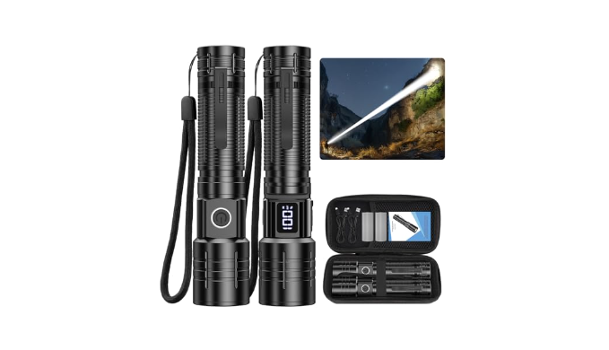 Flashlights High Lumens Rechargeable 20,000 Lumens Strong Light ...