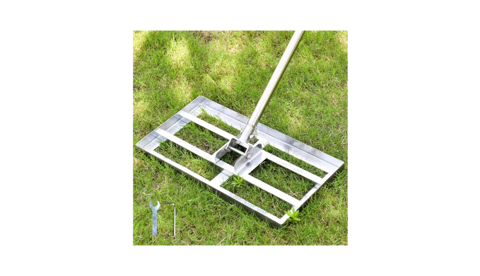 ScaleBelly Lawn Leveling Rake, 6.5FT 17x10IN Lawn Leveler Rake with ...