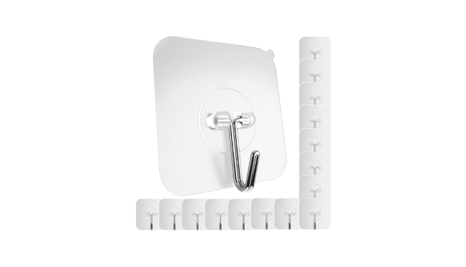 GLUIT Adhesive Hooks and Wall Hangers for Hanging Heavy Duty 22 lbs ...
