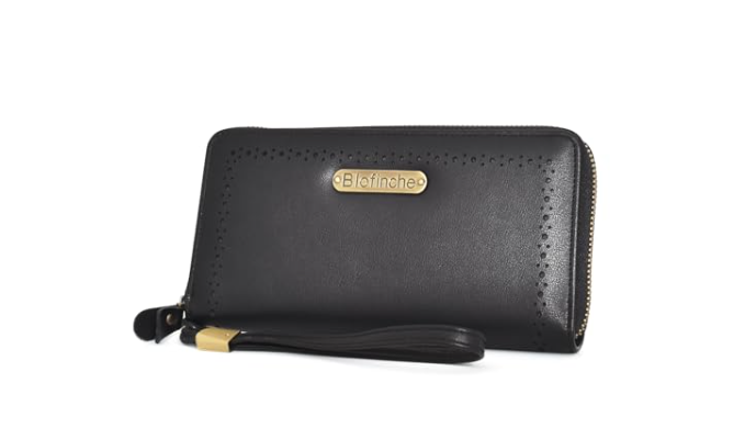 Large Genuine Leather Women Wallet Bifold Phone Purse Clutch Card ...