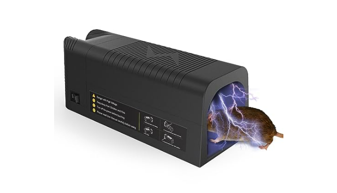 Electric Mouse Trap Indoor Rat Killer Effective Mice Zapper Upgraded ...