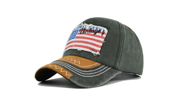 American Flag Hat, Baseball Cap for Men Women, Embroidered Polo USA ...