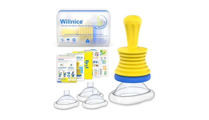 Willnice Home and Travel Portable Assist Kit, 4 Sizes Choke Reliever Included to Meet The Needs ...
