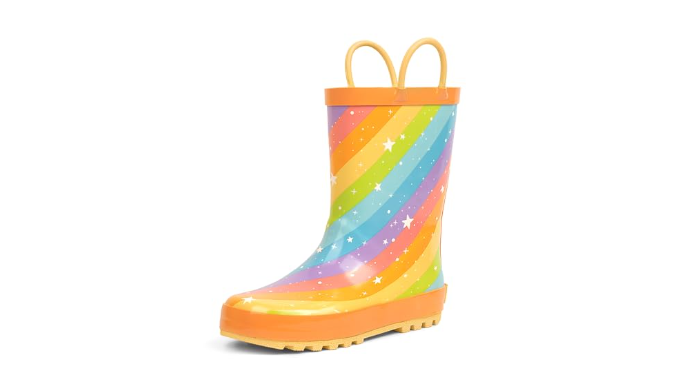 landchief Toddler Rain Boots, Kids Rain Boots Waterproof Rubber Boots ...