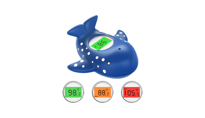 Baby Bath Thermometer, Instant Read Water Thermometer Safety with 3 ...