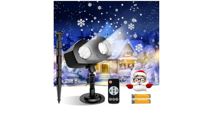TANBABY Snowflake Projector Lights Outdoor with Remote Control ...