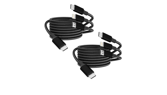 Jogrytece Multi Charging Cable, (2 Pack 4FT) USB C Charger Cable 3 in 1 ...