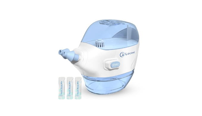 Electric Nasal Irrigation System, Sinus Rinse Machine with 50 Salt ...