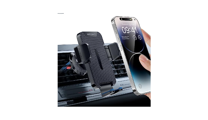 APQZHO Car Phone Holder Mount [Upgrade Clip Never Fall] Hands Free Cell ...