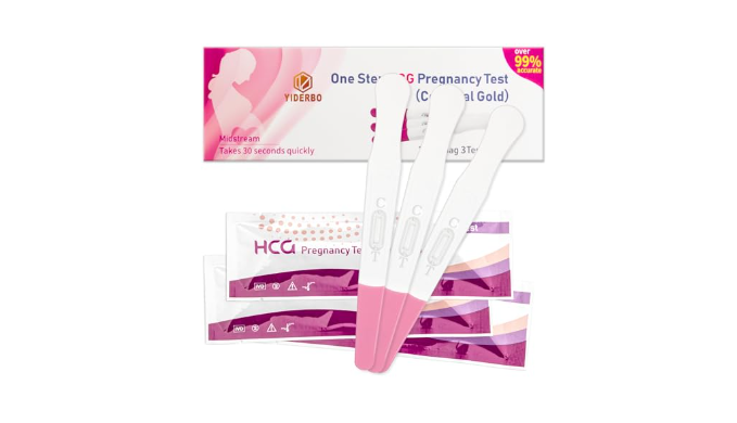 Pregnancy-Test Pink-HCG Early-Detection Home-Sticks - Upgraded Version ...