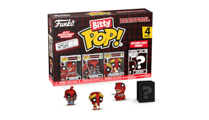 Funko Bitty Pop!: Deadpool Mini Collectible Toys 4-Pack - Dinopool ...