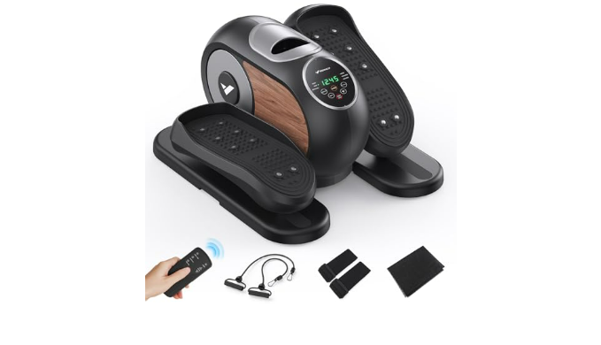 MERACH Under Desk Elliptical Machine for Home,Ellipse Leg Exerciser for ...