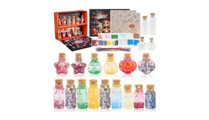 POATROZON 20Pcs Halloween Decorations Fairy Magic Potions Craft Kit ...