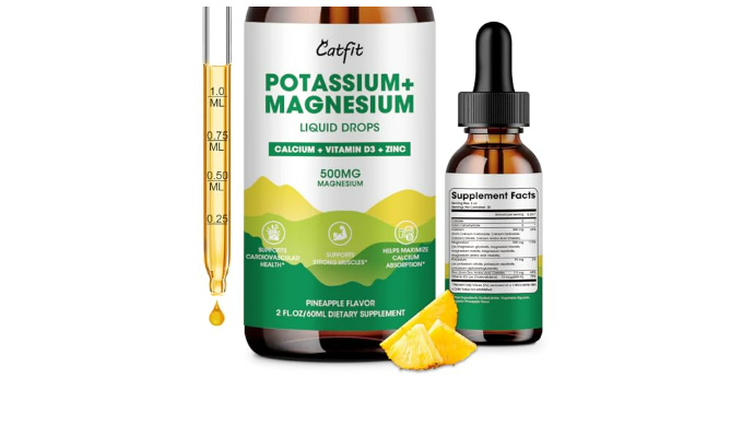 Potassium Magnesium Supplement,Magnesium Glycinate Complex 500mg ...