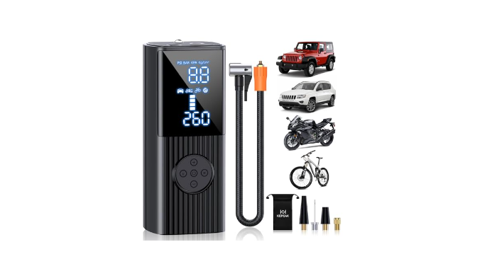 KEPEAK Tire Inflator Portable Air Compressor - 20000mAh Air Pump for ...