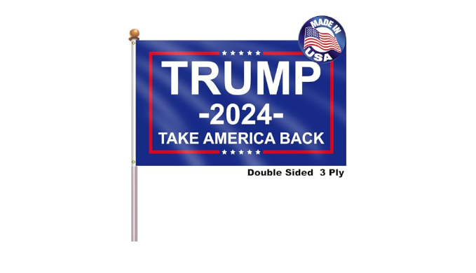 Trump 2024 Flags Made in USA Outdoor Double-Sided 3-Ply Flag 3x5Ft Take ...