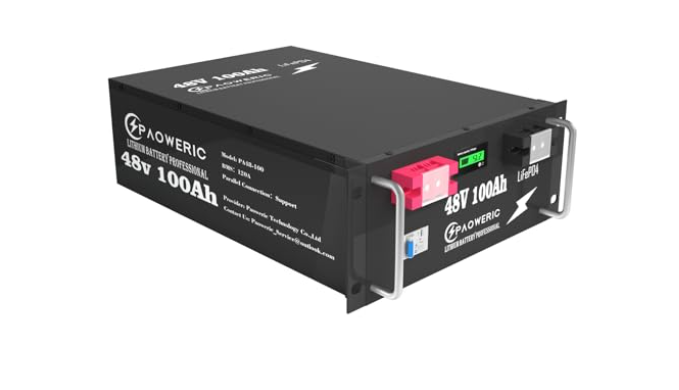 Paoweric 48V 100Ah LiFePO4 Battery with 120A BMS, Max. 5120W Power,10000+ Deep Cycles, 10-Year ...