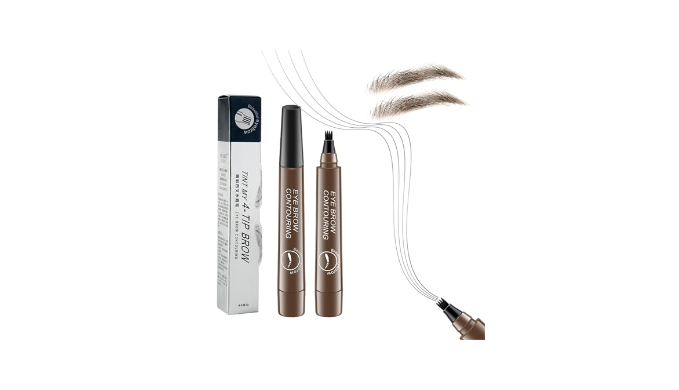 Eyebrow Contouring Pen, Waterproof Microblading Eyebrow Pencil with 4 ...
