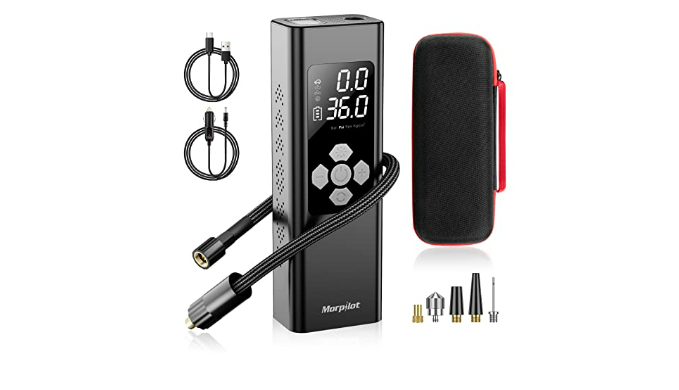 Morpilot Tire Inflator Portable Air Compressor, 2X Faster Inflation ...