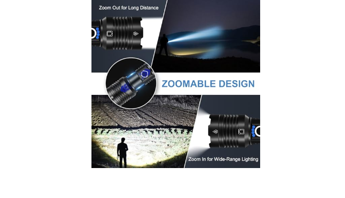 KEPEAK Rechargeable Flashlights, 990,000 Super Bright Flash Lights ...