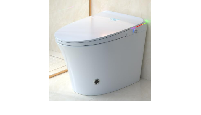 TEISVAY Smart Toilet with Bidet Built in, Auto Open & Close Smart ...