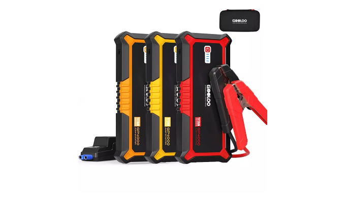 GOOLOO GP4000 Jump Starter 4000A Peak Car Starter SuperSafe 12V Lithium ...