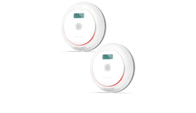 SITERWELL Smoke Alarm and Carbon Monoxide Detector with LCD Display ...