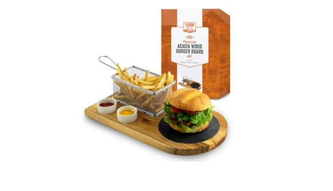 Yukon Glory™ Burger Serving Set, Perfect For Foodies, Burger Lovers and ...